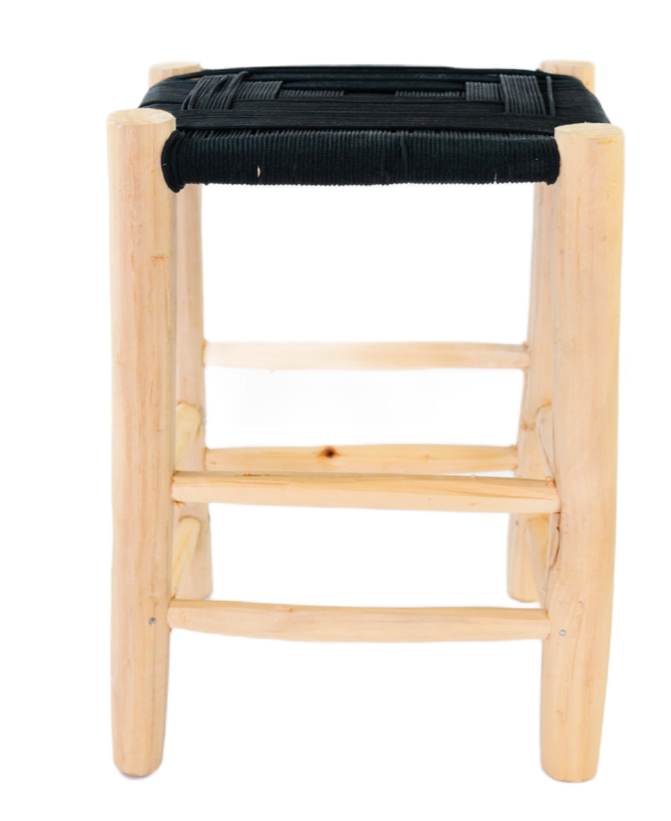 PEARL stool BLACK | Handmade Moroccan Stool – atelierBOEMIA